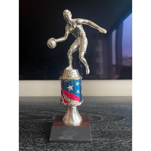 Unknown | Other | Vintage Boys Basketball Trophy Red And Blue Motif ...